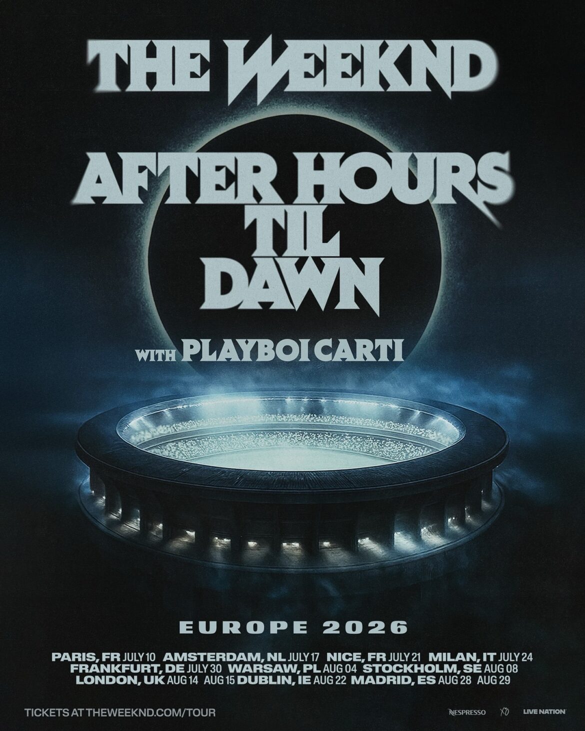 The Weeknd announces After Hours Til Dawn Stadium Tour in Europe & UK ...