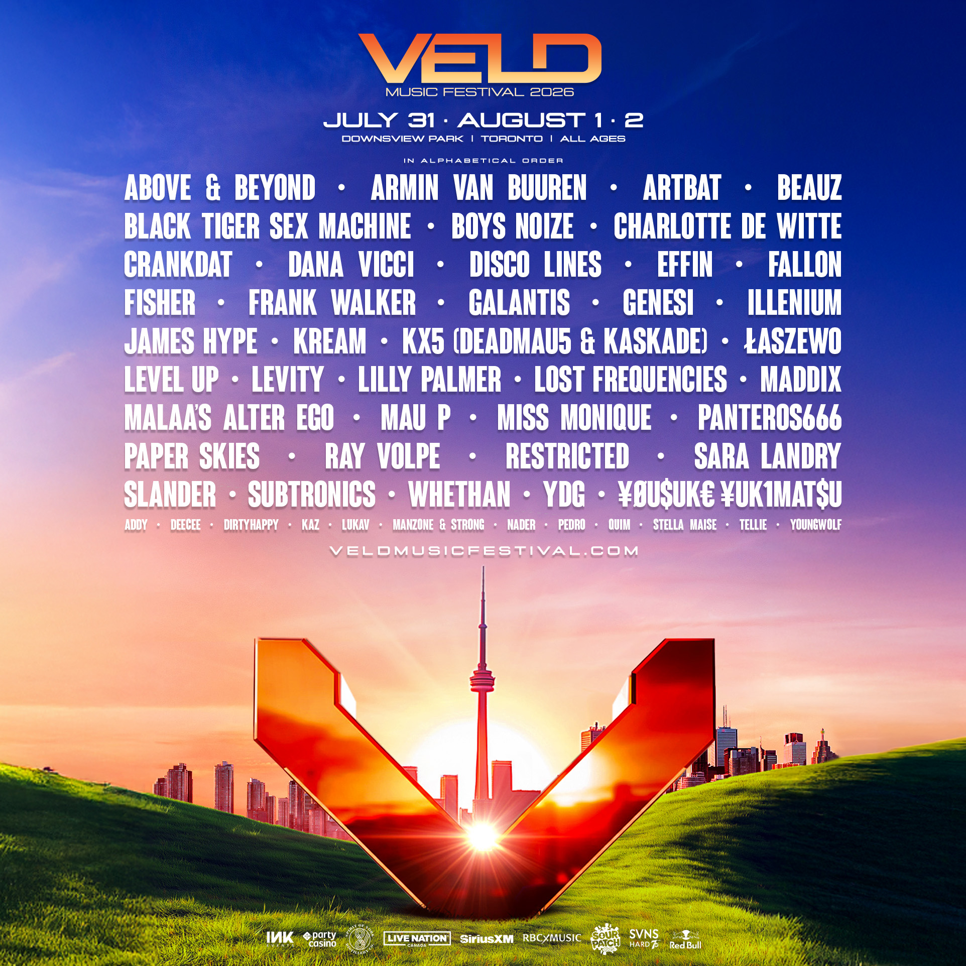 VELD Music Festival 2026 - Talk of Toronto